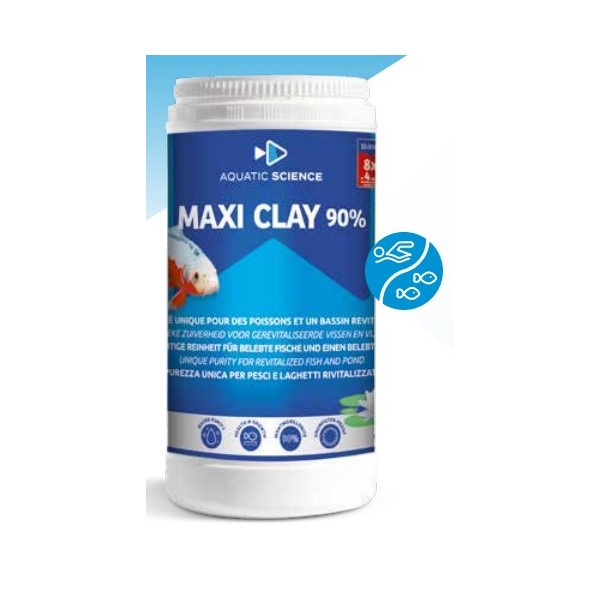 Traitement de l eau - Aquatic Science ARGILE Maxi-Clay 90% 1Kg (10m...