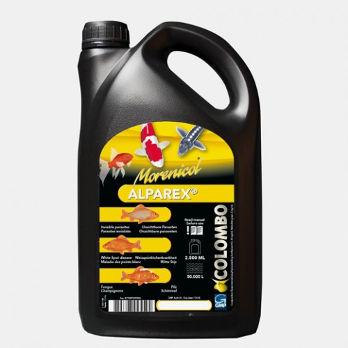 Traitements poissons Colombo - ALPAREX 2500 ML/50.000L (POINTS BLANCS)