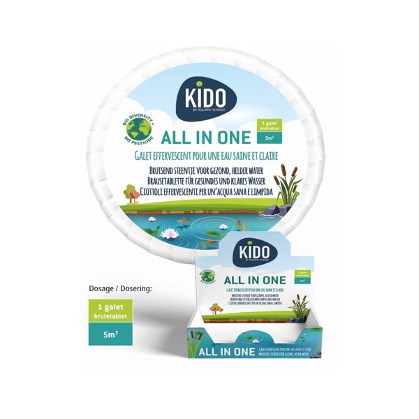 Traitement de l eau - KIDO All In One - BioActif - Galet effervesce...