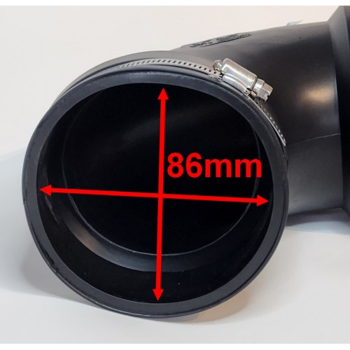 Bassins de Jardin - Raccords flexibles - COUDE FLEXIBLE EPDM 90MM